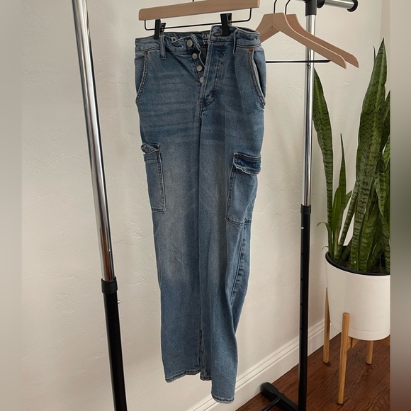 S.O.N.G. | Jeans | Song Timeless Cargo Pants With Button Fly Straight ...